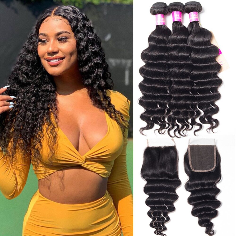 Brazilian Curly Virgin Hair With Closure | Tinashehair