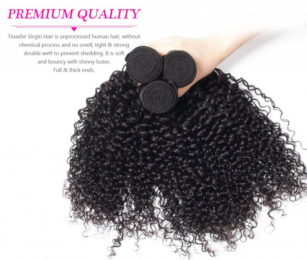 Curly Weave Human Hair Bundles 4 Pcs | Tinashe Hair