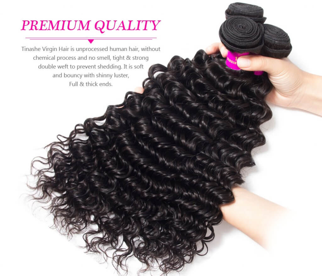 Deep Wave Brazilian Hair 3 Bundles 8A Grade | Tinashe Hair