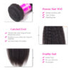 Brazilian Kinky Straight Hair 3 Bundles with Closure | Tinashehair