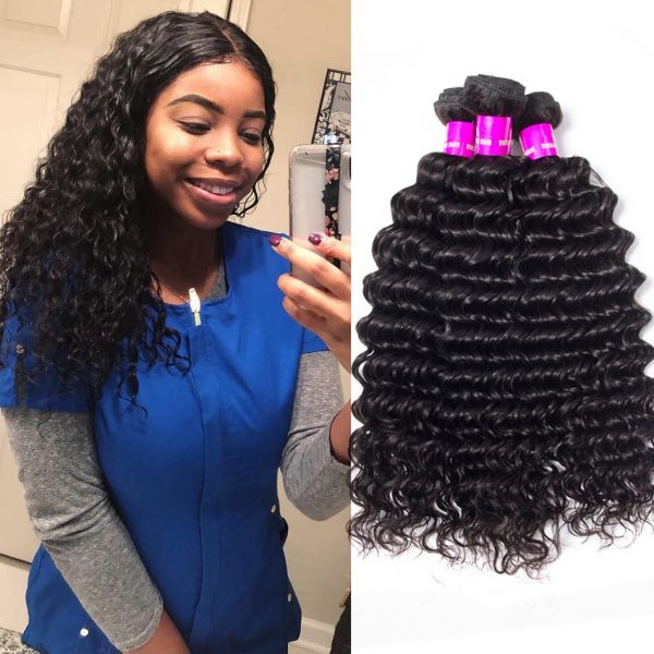 Deep Wave Human Hair Weave Bundles Deals | Tinashehair