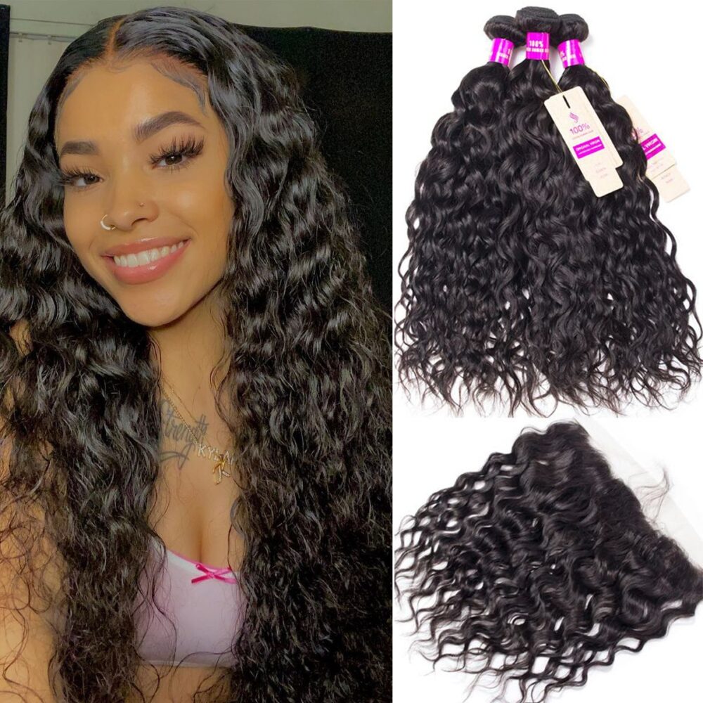 Brazilian Straight Hair with Transparent Lace Frontal Closure | Tinashehair