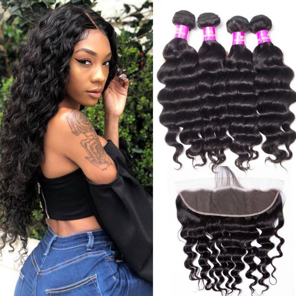 4 Bundles Brazilian Hair Weave Bundles Wavy Hair | Tinashehair