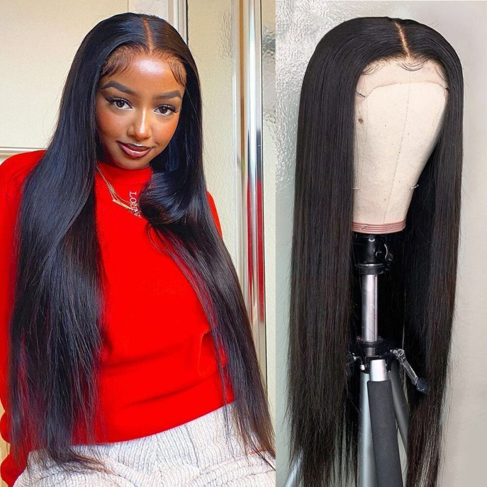 Pre Plucked 13x6 Lace Front Wigs Straight Human Hair | Tinashehair