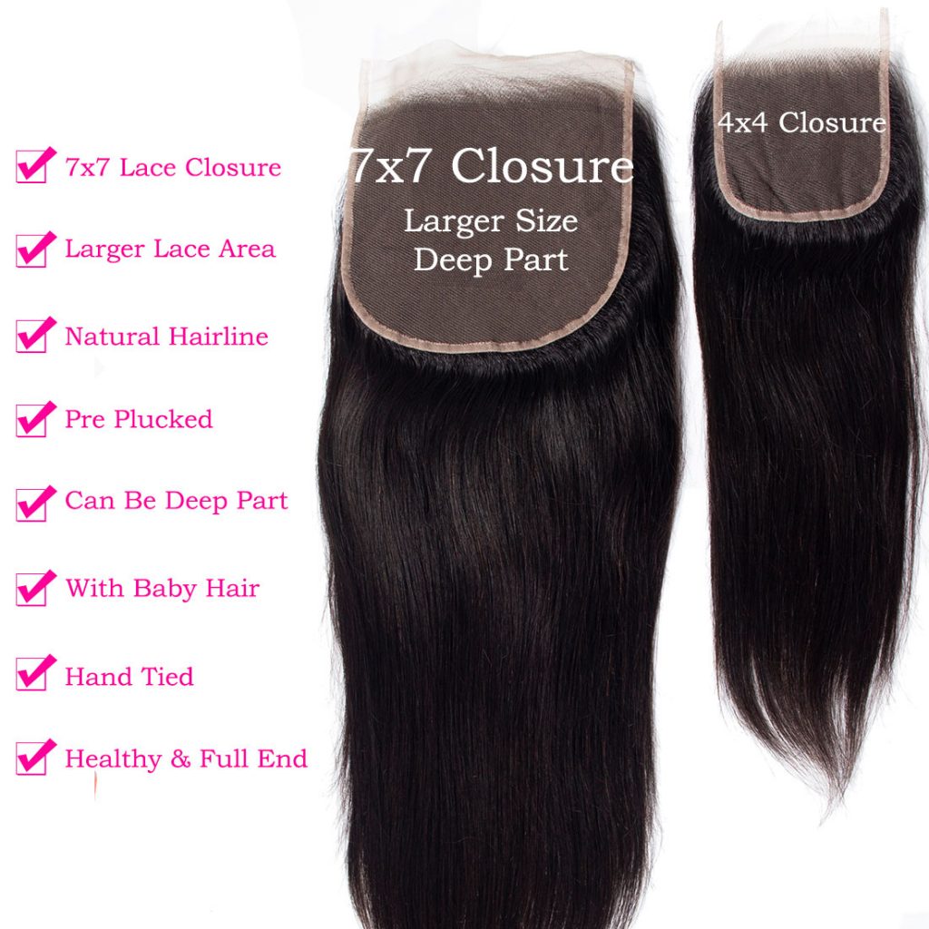 7x7 Lace Closure - Tinashe Hair