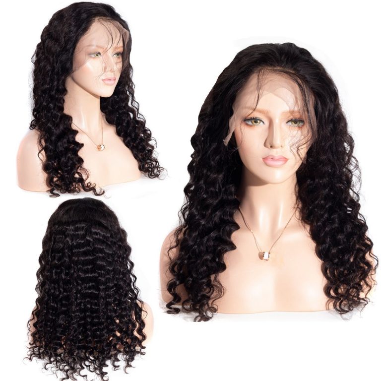 250% High Density Loose Deep Wave Human Hair Lace Front Wigs | Tinashehair