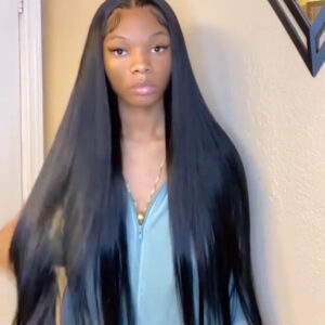 30" 32" 34" 36" 38" 40" Long Straight Human Hair 13x4 HD Lace Frontal ...