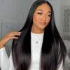 250% High Density Straight Human Hair HD Lace Front Wigs | Tinashehair