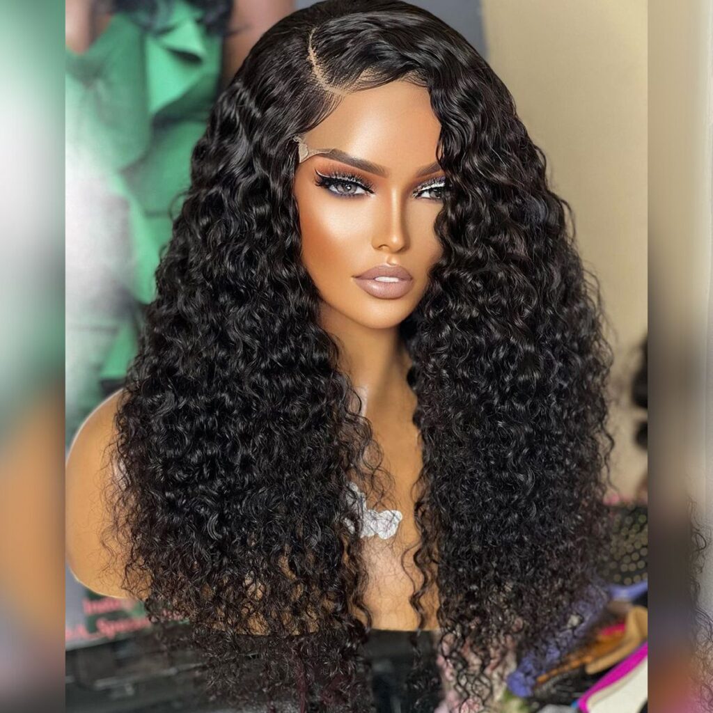 High Density Curly Wave Human Hair Undetectable HD Lace Front Wigs ...