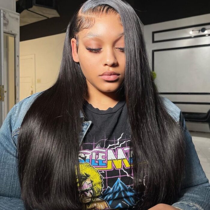 250% High Density Straight Human Hair HD Lace Front Wigs | Tinashe Hair