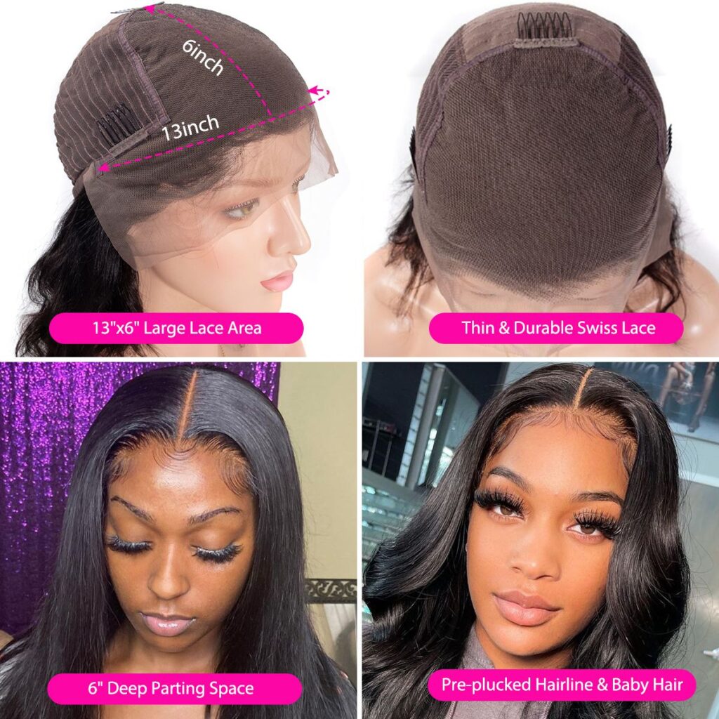 Pre Plucked 13x6 Lace Front Wigs Kinky Straight Human Hair | Tinashehair
