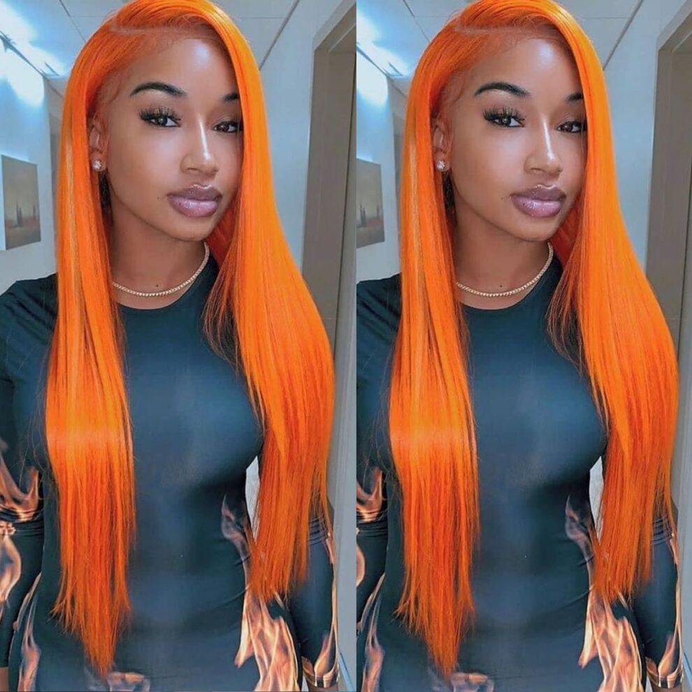 Colorful Straight Hair 13x4 Lace Front Wigs High 180% Density | Tinashe ...