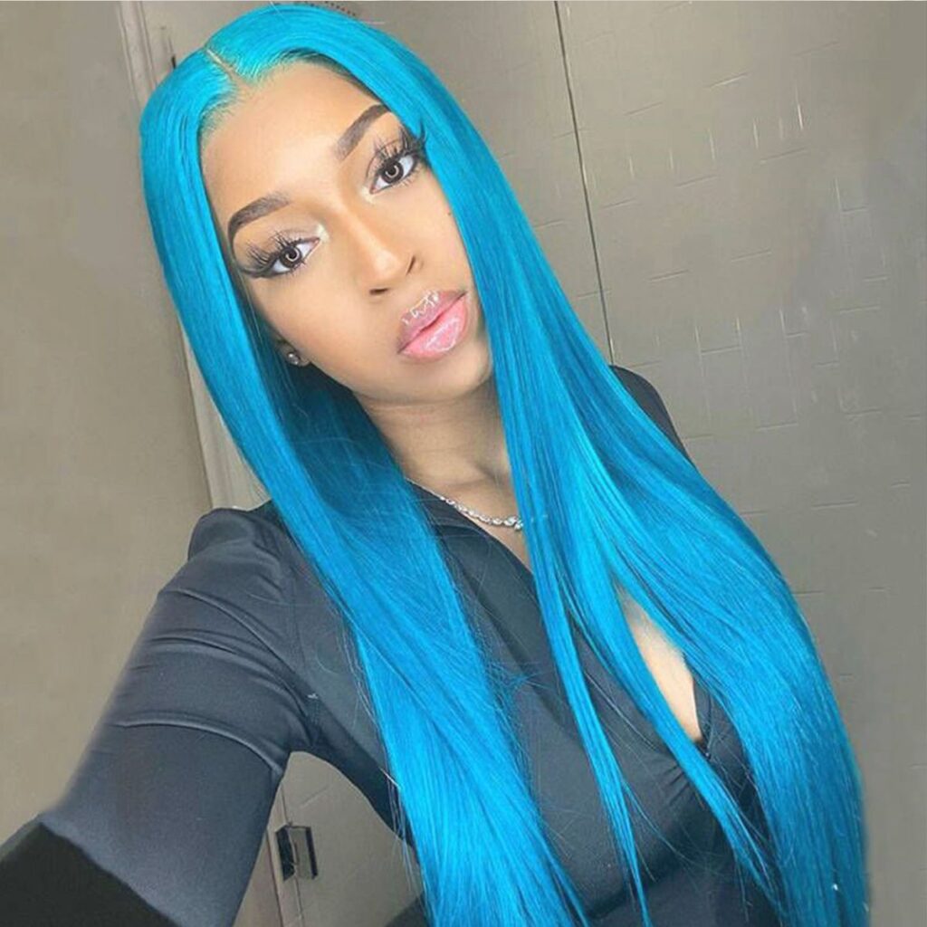 Colorful Straight Hair 13x4 Lace Front Wigs High 180% Density | Tinashe ...
