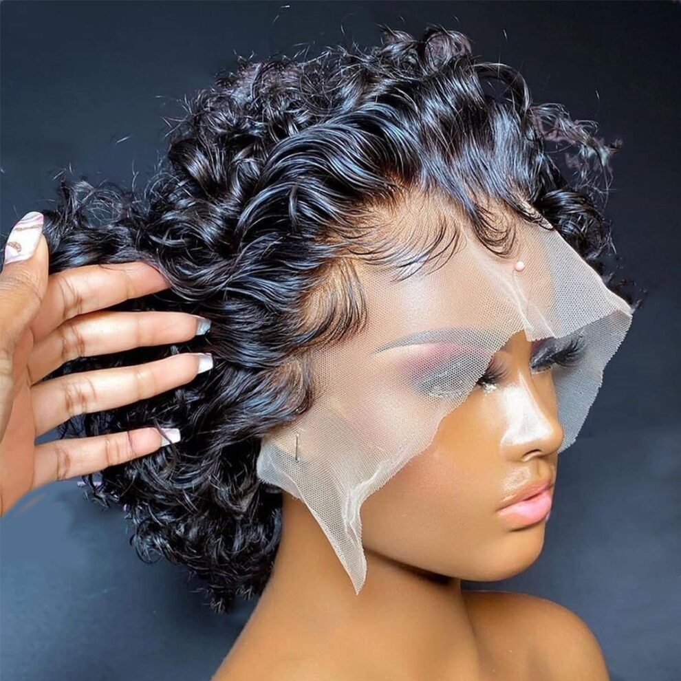 Water Wave Short Bob Lace Front Wigs 180% Density | Tinashe Hair