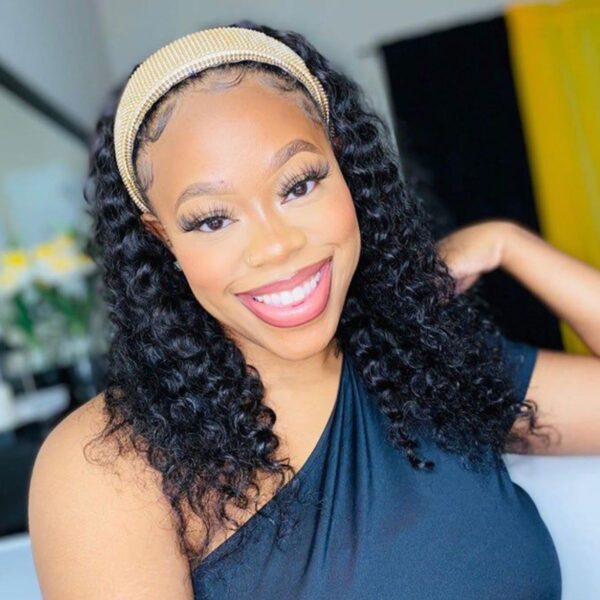 Headband Wig Deep Wave Shoulder Length Wig | Tinashe Hair Headband Wig Deep Wave Shoulder Length Wig | Tinashe Hair