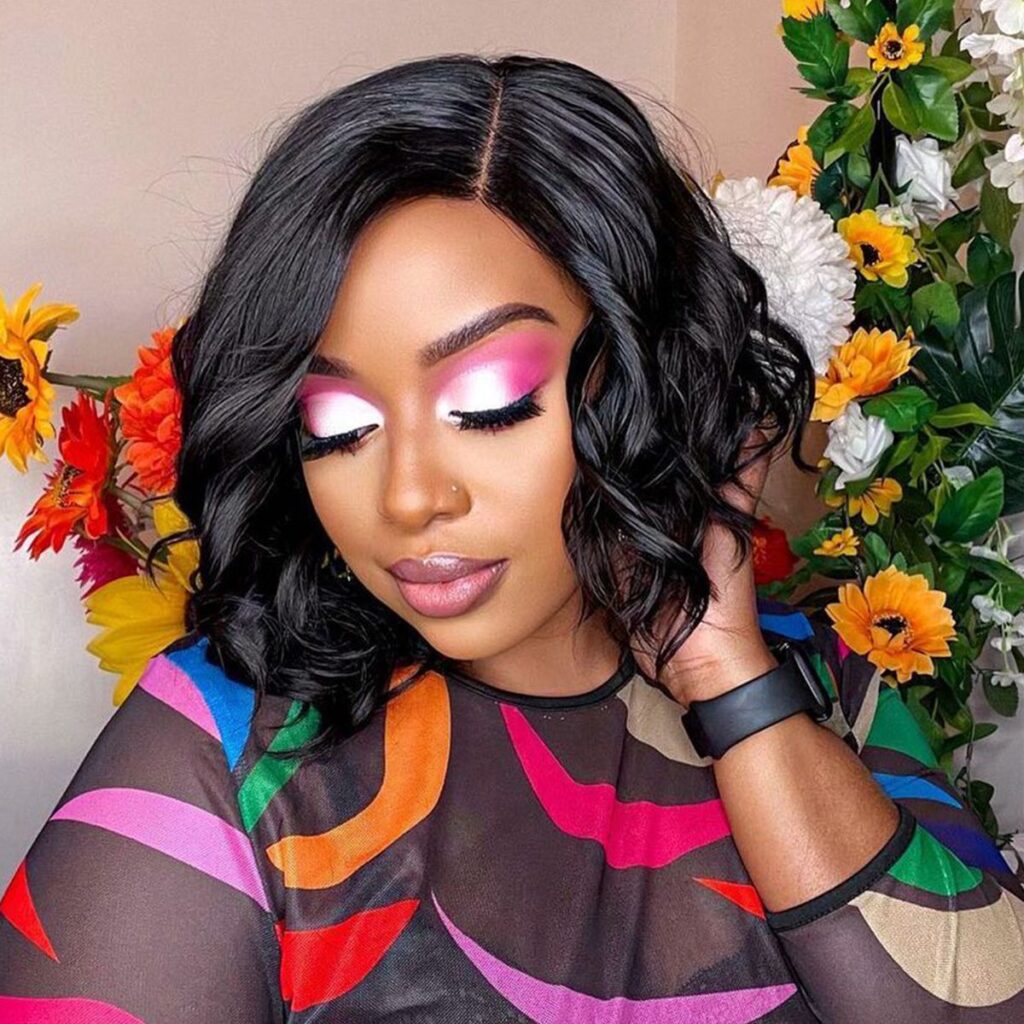 Glueless Loose Curly Side Part Short Wig 13x4 HD Lace Front Wig ...