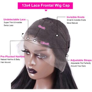 Long Body Wave Human Hair 13×4 HD Lace Frontal Wigs 30″ 32″ 34″ 36 ...