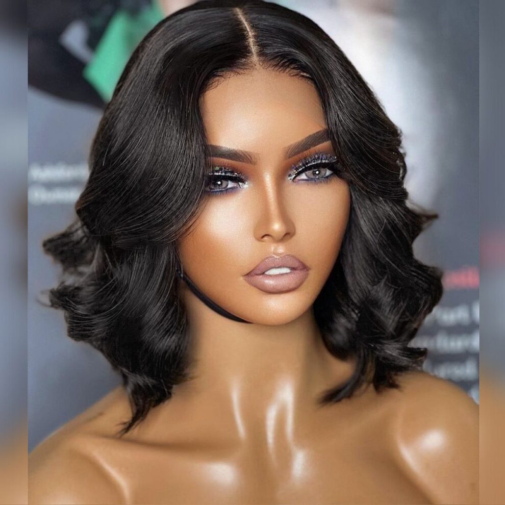 Airy Cap Ready To Go Glueless Loose Body Wave Short Bob Wig Pre